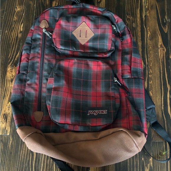 Jansport | Bags | Jansport Plaid Backpack | Poshmark